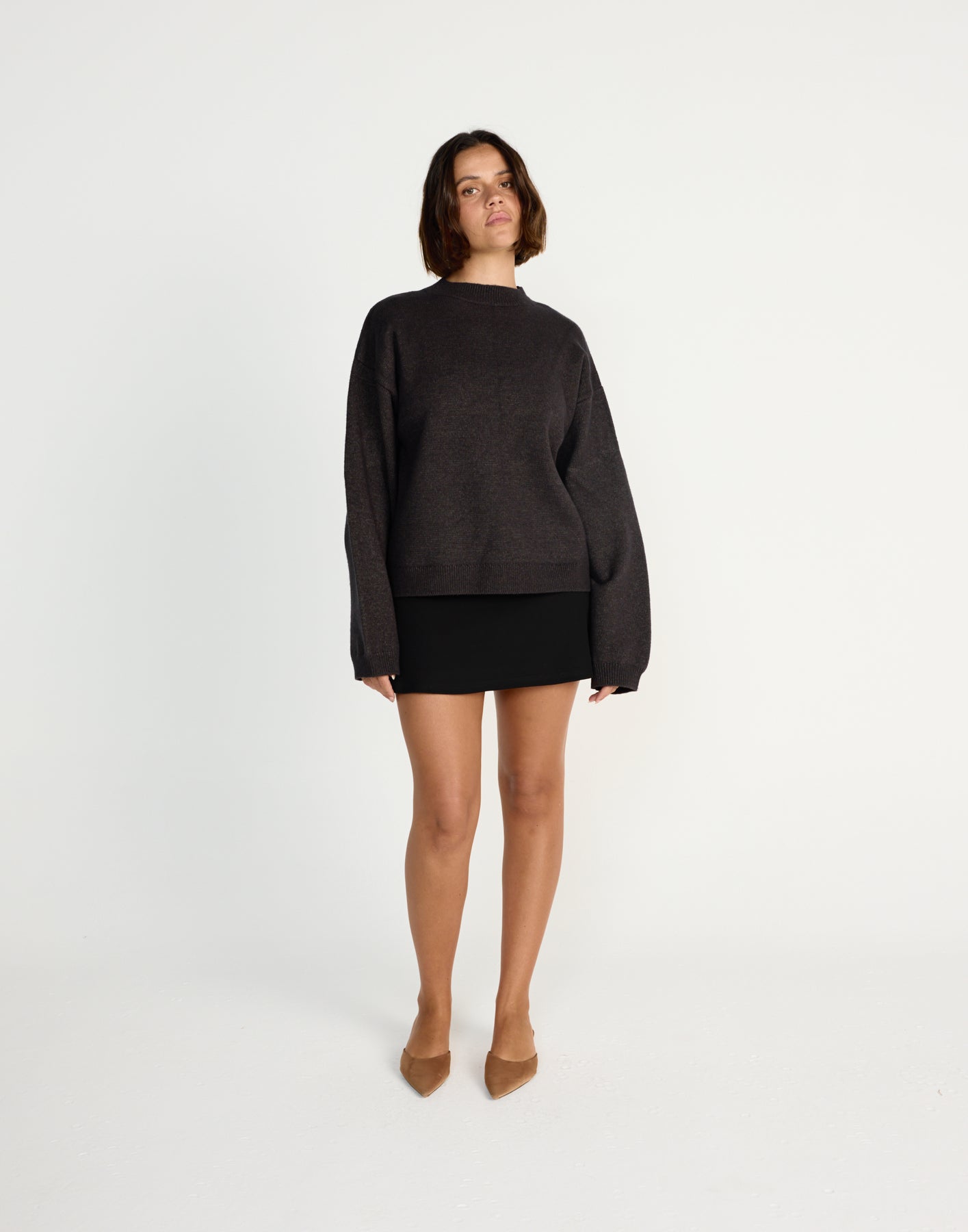Reece Jumper (Chocolate Marle) – CHARCOAL