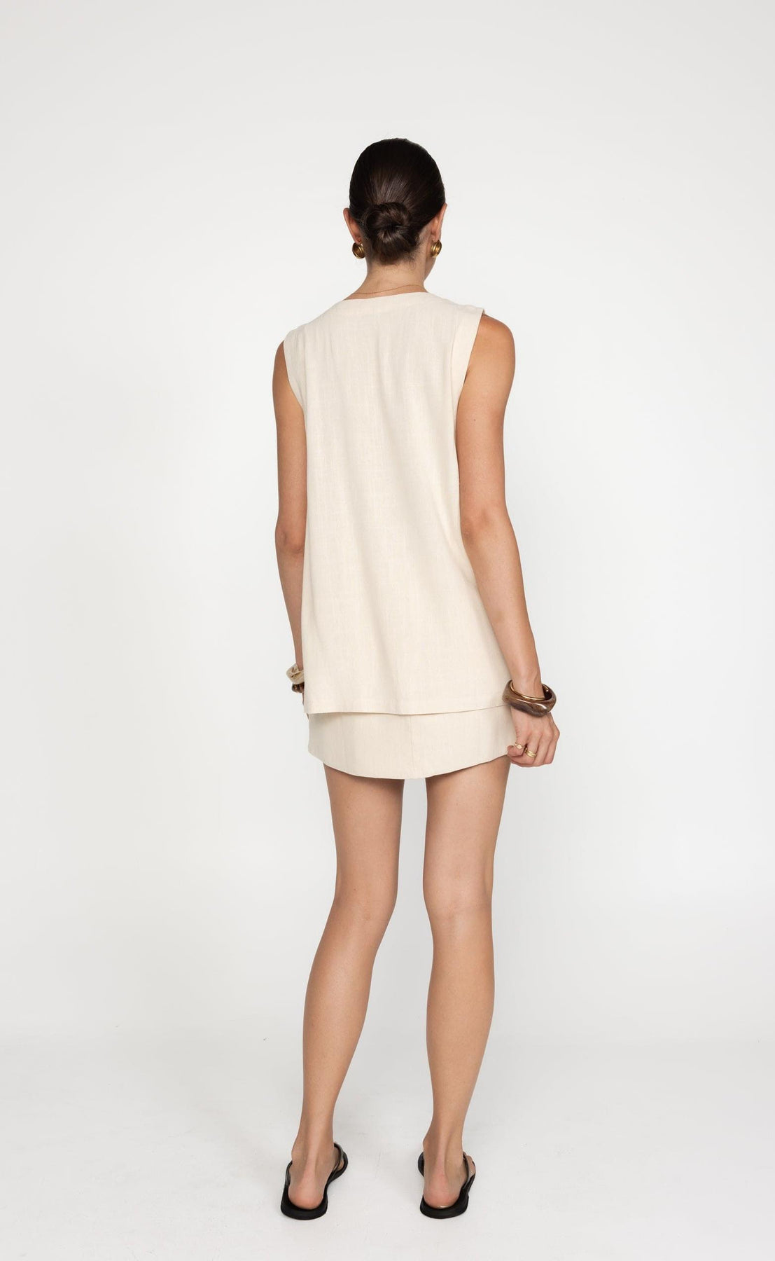Sandra Mini Skirt (Latte) – CHARCOAL