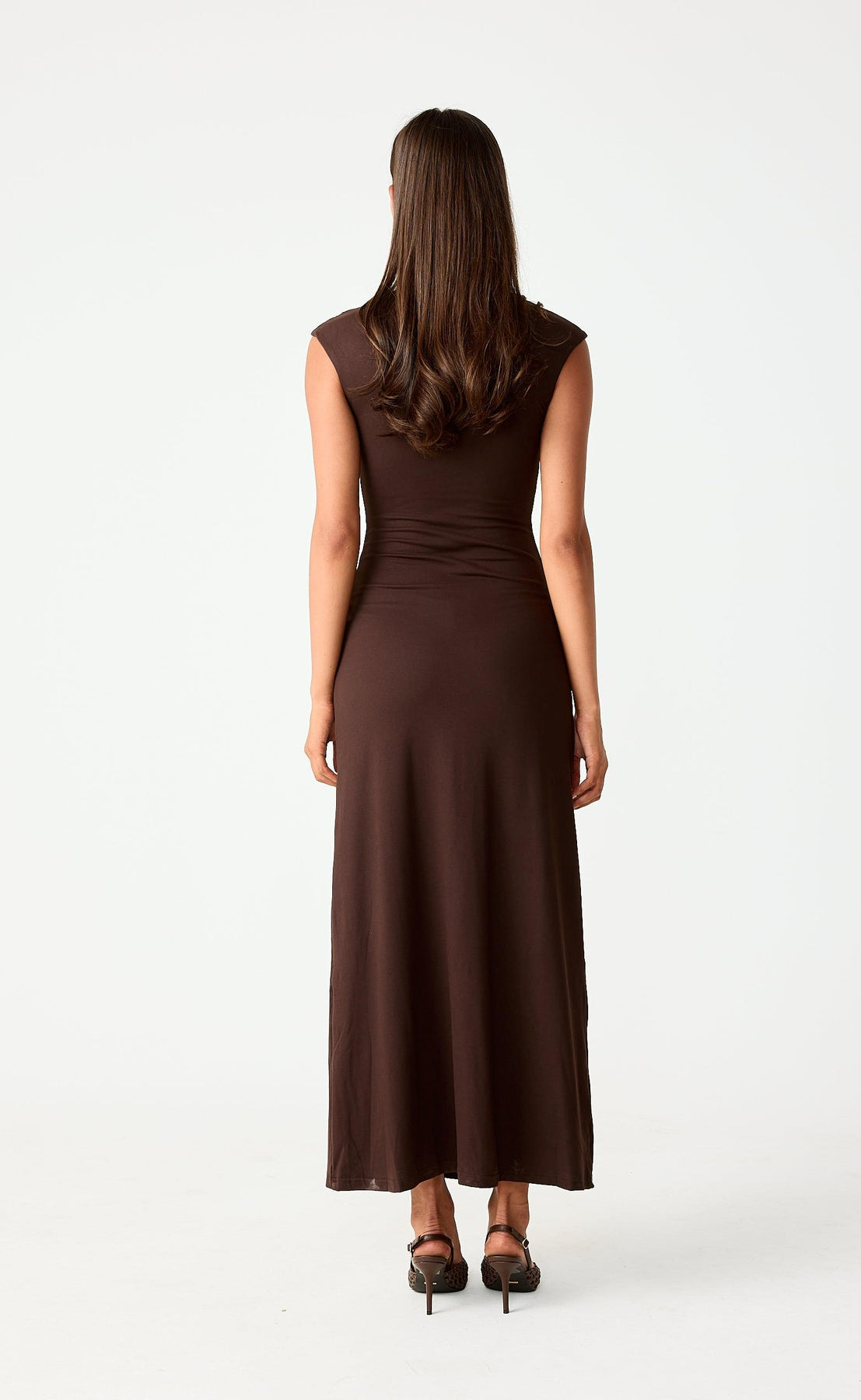 Deka Maxi Dress (Chocolate) – CHARCOAL