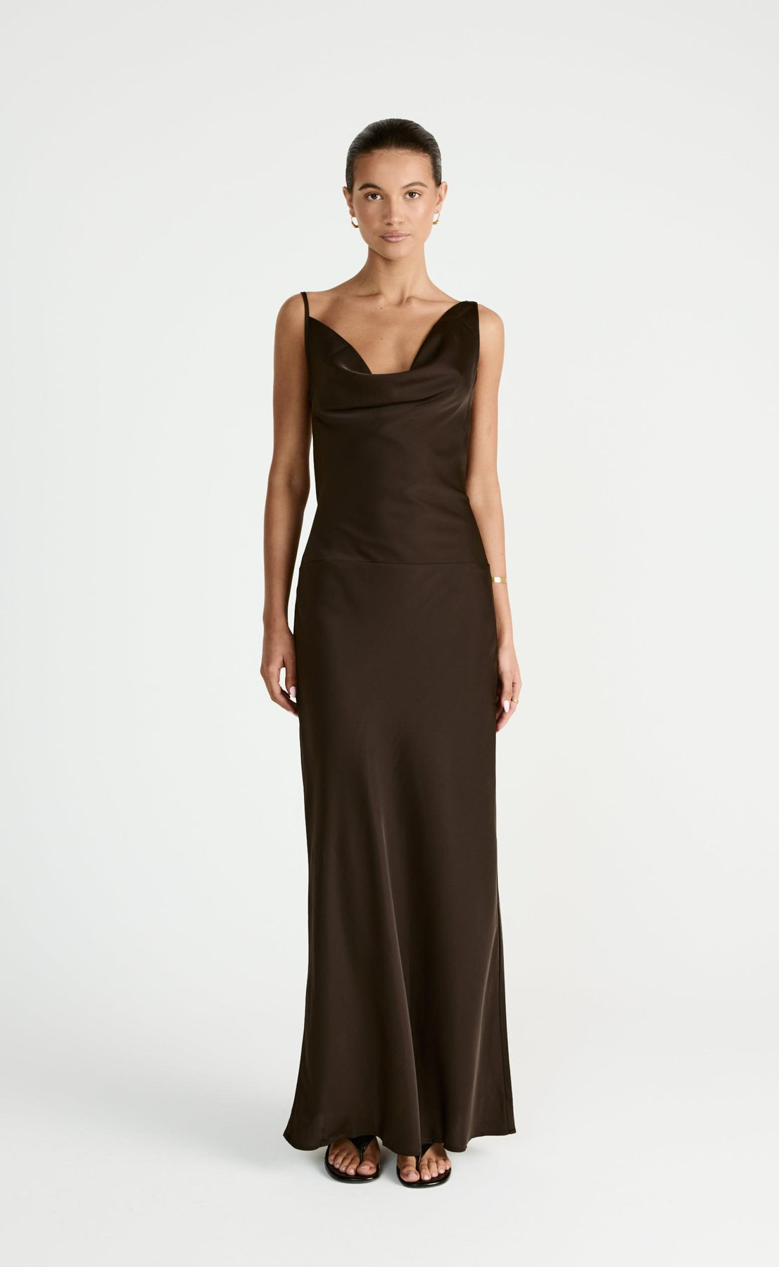 Adley Maxi Dress (Chocolate) | By CHARCOAL