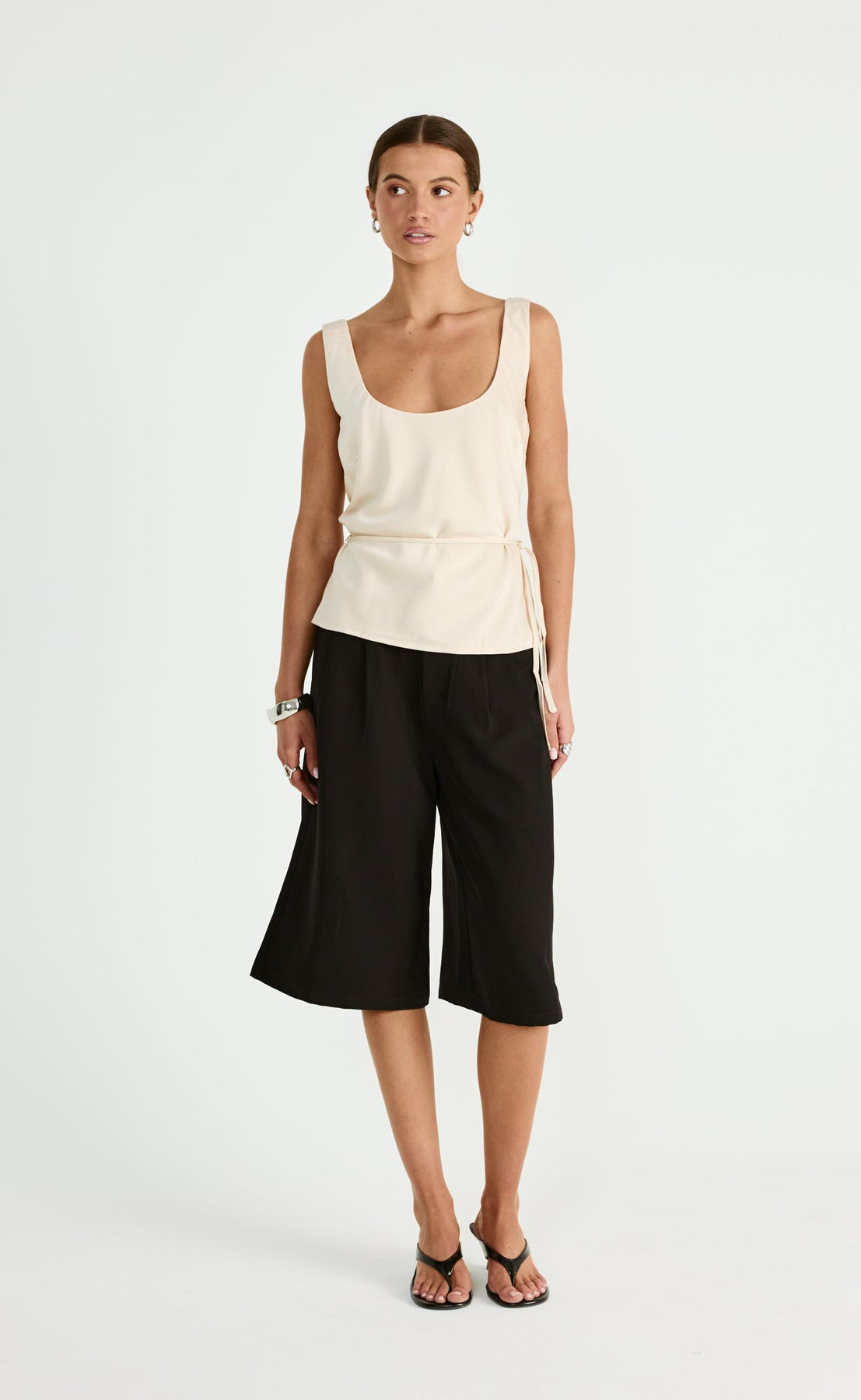 Greer Top (Oat) – CHARCOAL