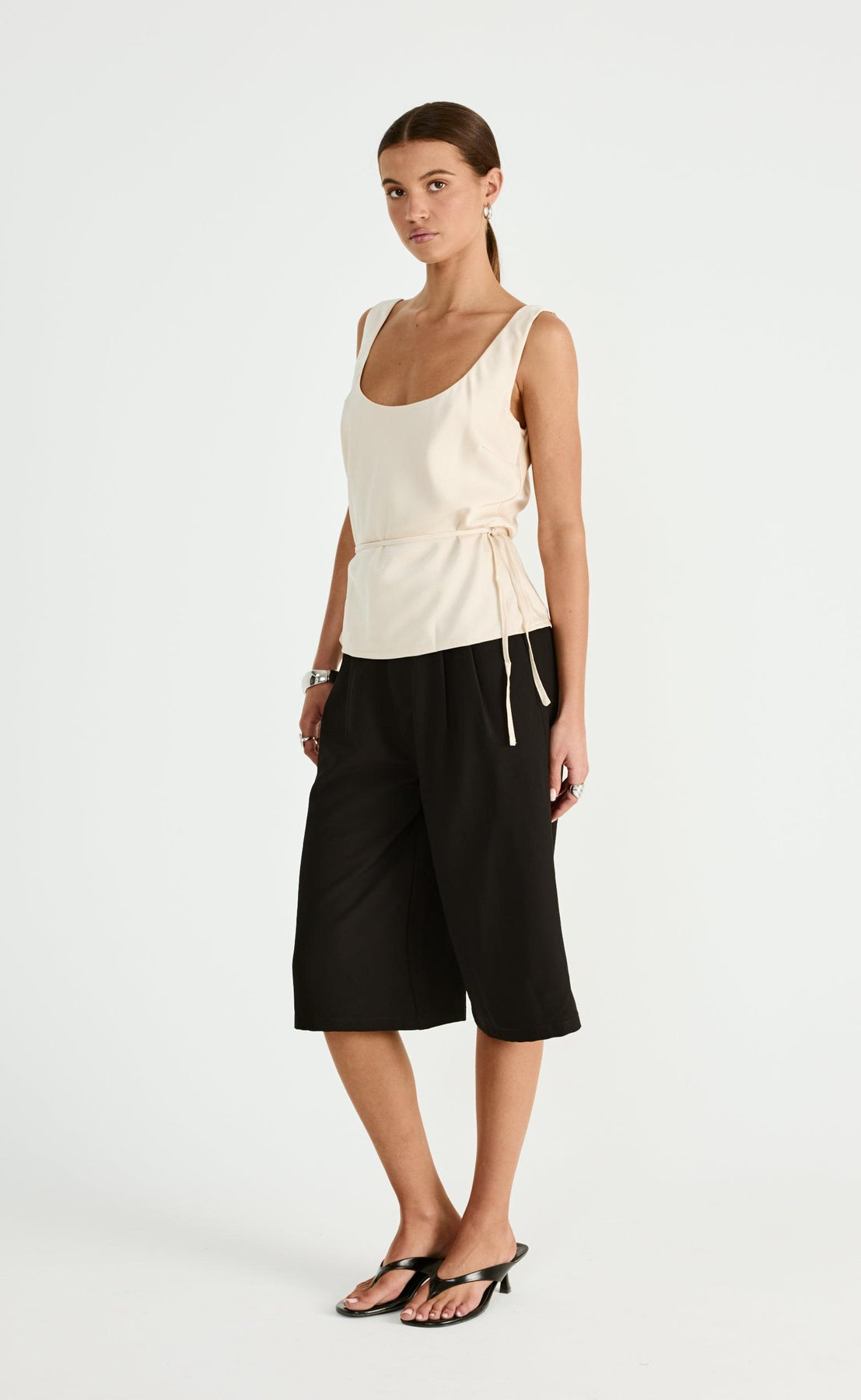Greer Top (Oat) – CHARCOAL
