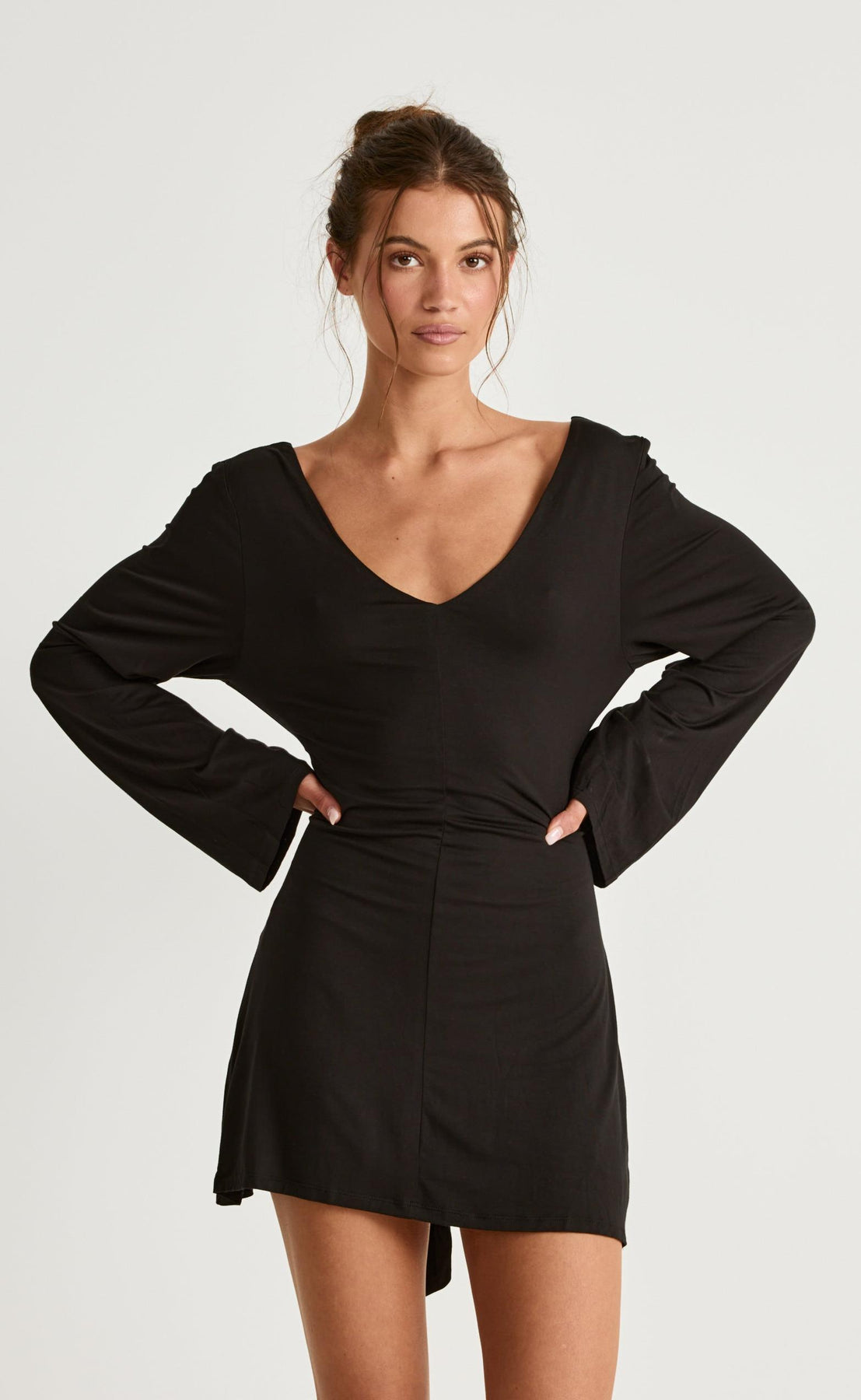 Harlow Mini Dress (Black) – CHARCOAL