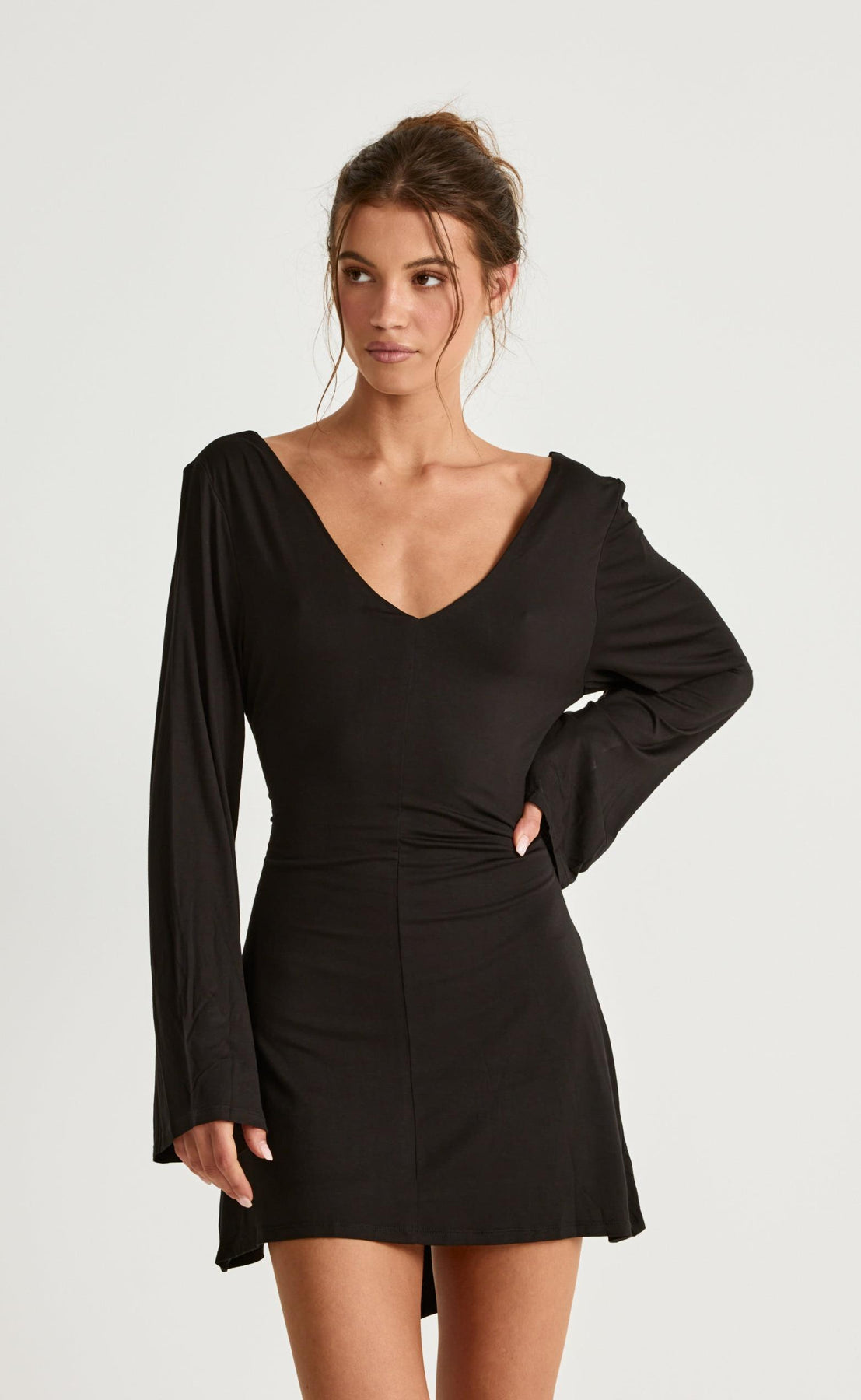 Harlow Mini Dress (Black) – CHARCOAL