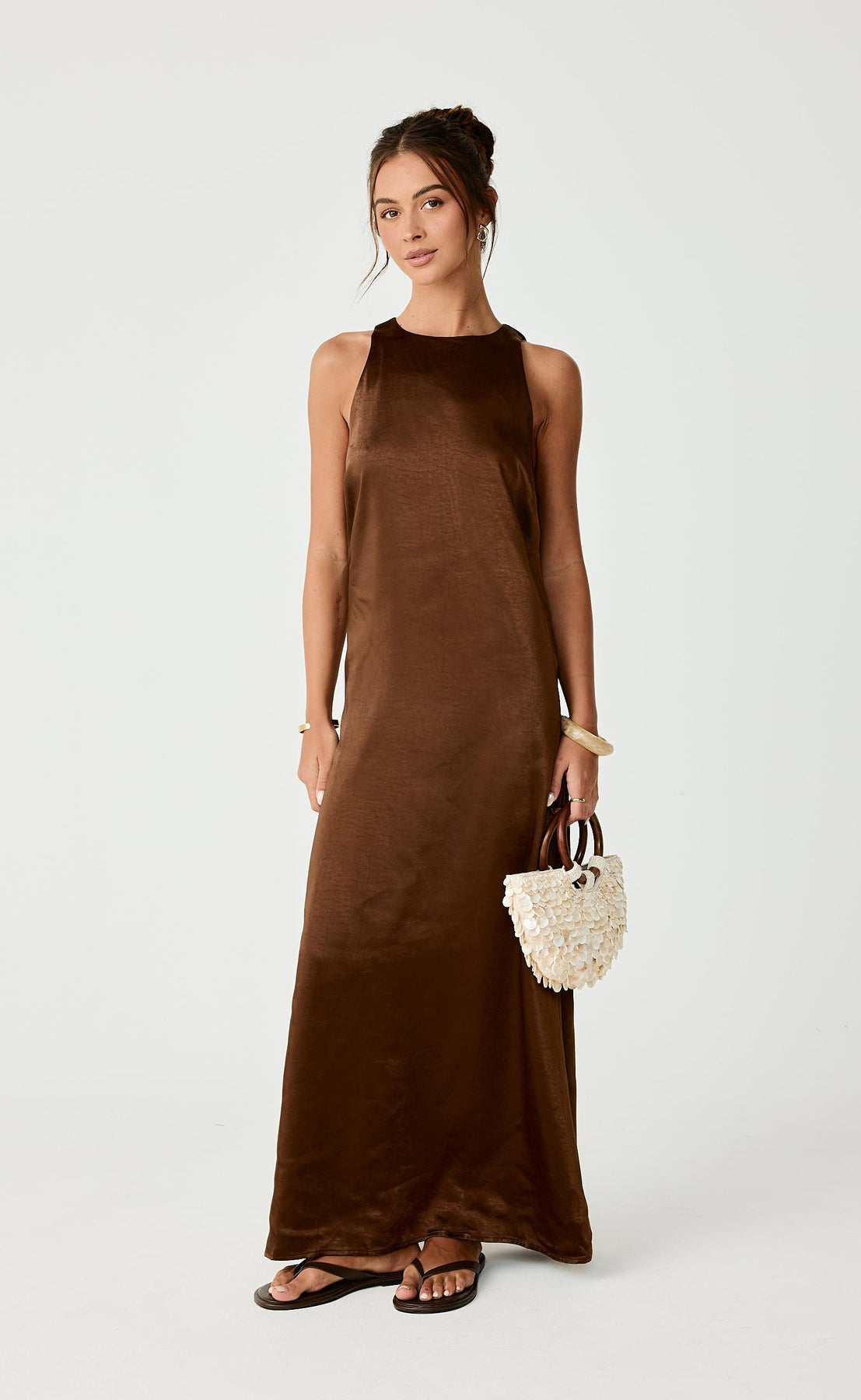 Juro Maxi Dress (Toffee) – CHARCOAL