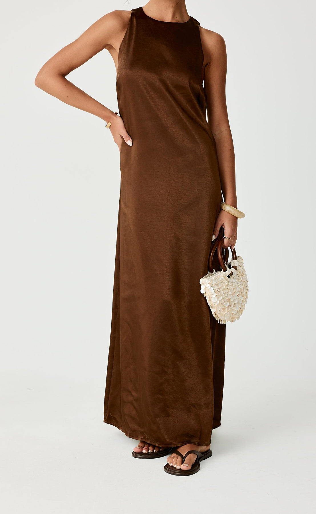 Juro Maxi Dress (Toffee) – CHARCOAL