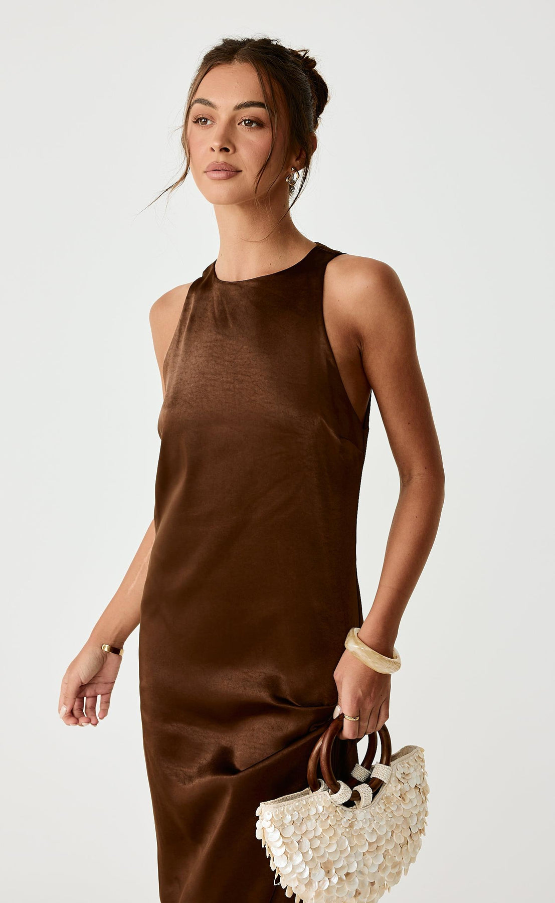Juro Maxi Dress (Toffee) – CHARCOAL