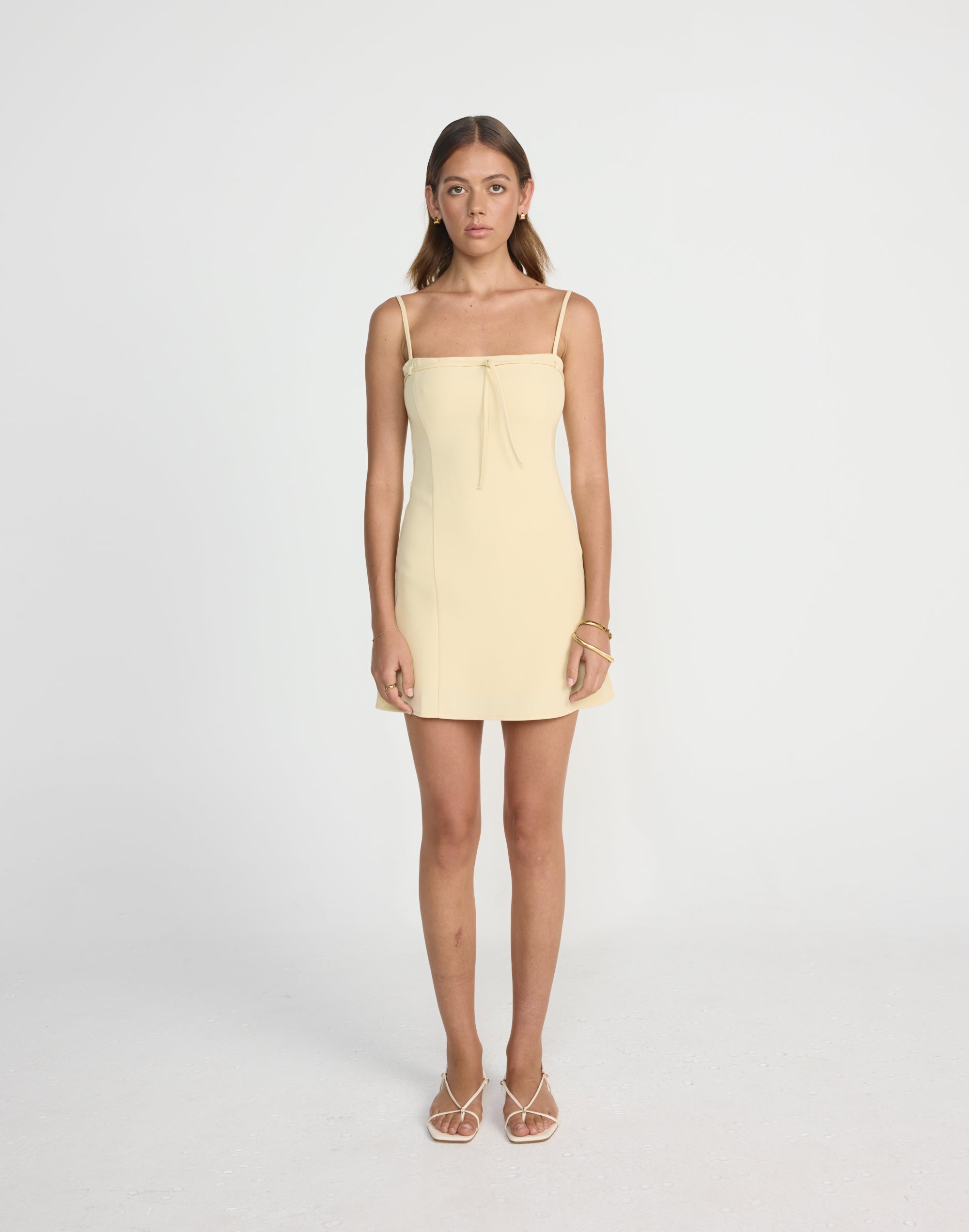 Milly Mini Dress (Buttermilk) | CHARCOAL Exclusive - Corset Style Mini