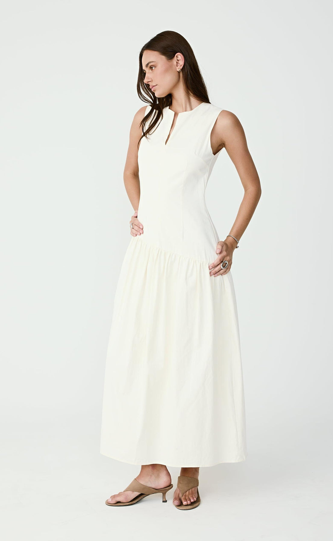 Caden Maxi Dress (Cream) – CHARCOAL
