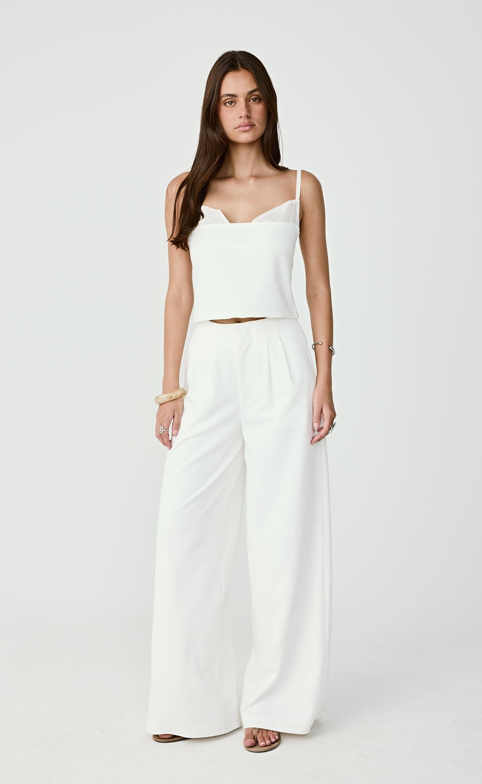 Watson Top (White) – CHARCOAL