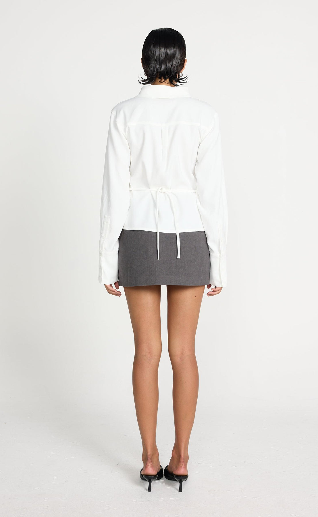 Valkyrie Top (White) | CHARCOAL EXCLUSIVE | Fitted button up top