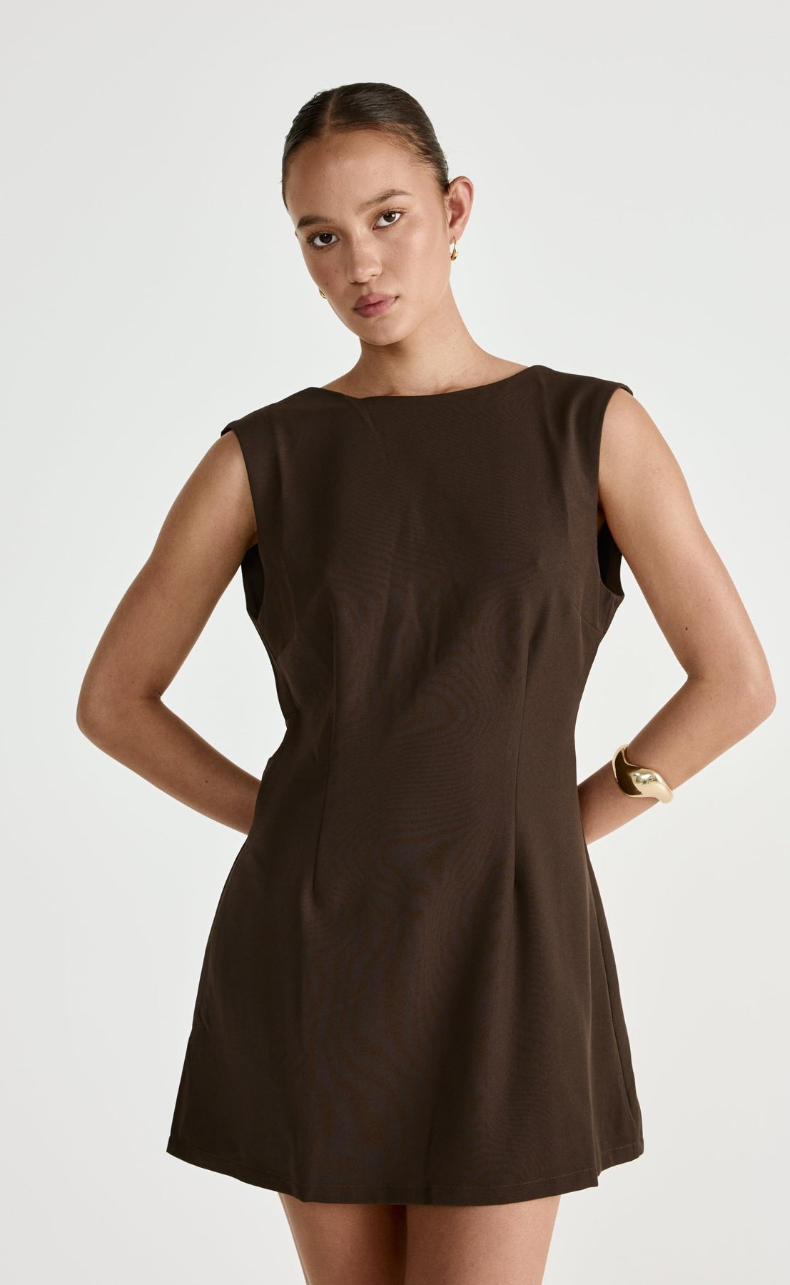 Cedric Mini Dress (Chocolate) – CHARCOAL