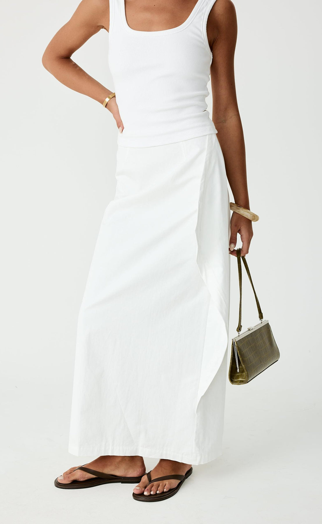 Sizzling Maxi Skirt (Off White) – CHARCOAL