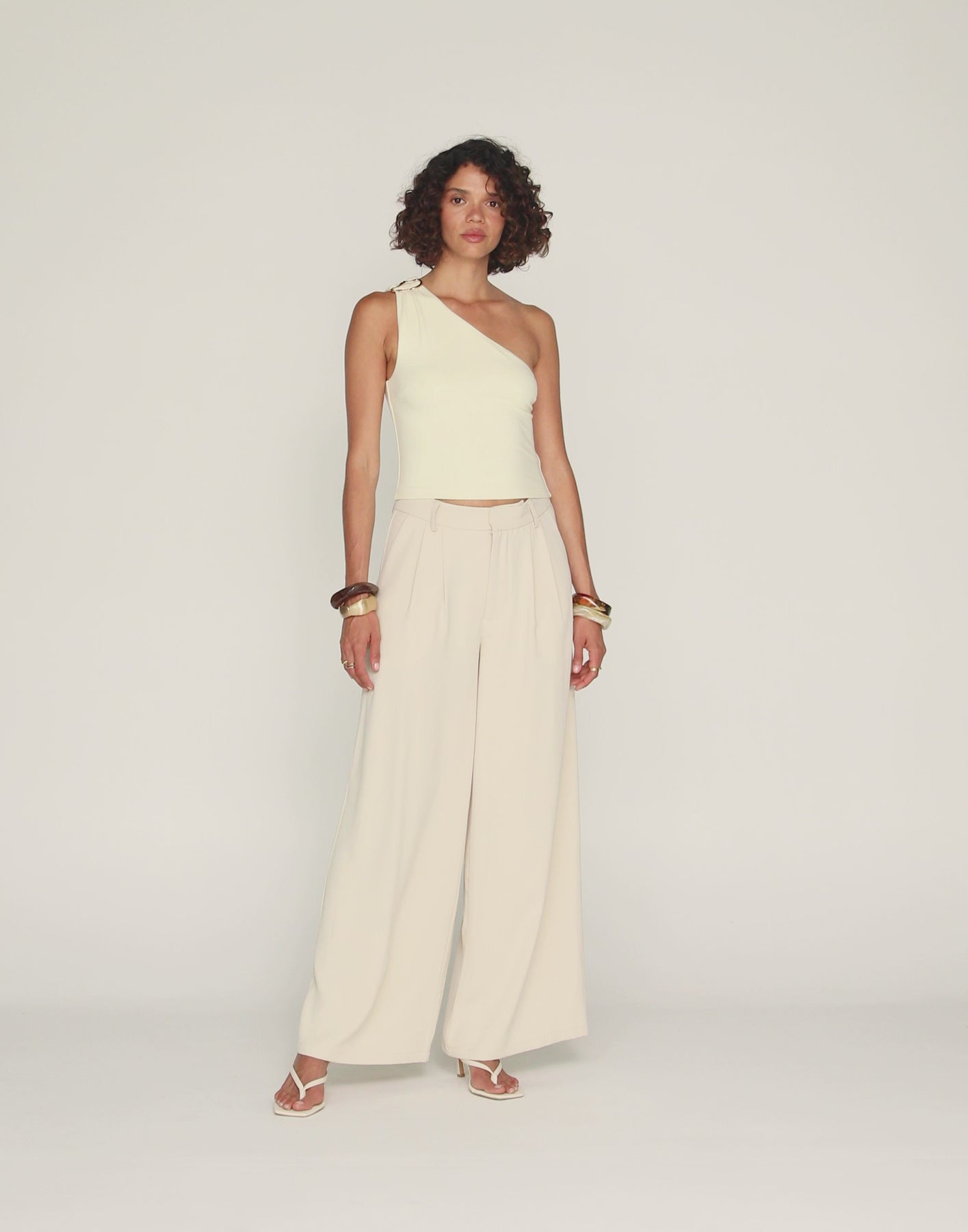 Nikolette Top (Butter) | CHARCOAL Exclusive - Asymmetrical Neckline ...